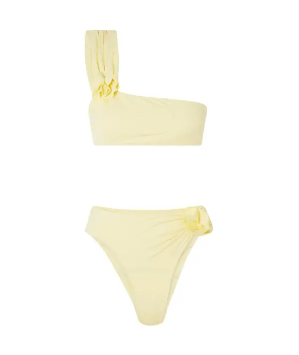 MAYGEL CORONEL Agape Appliquéd Bikini - Yellow