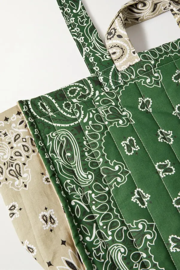 CALL IT BY YOUR NAME Maxi Cabas Reversible Paisley-print Tote