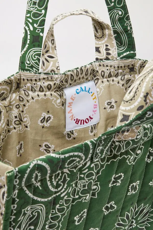 Call It By Your Name Maxi Cabas Reversible Paisley-Print Tote