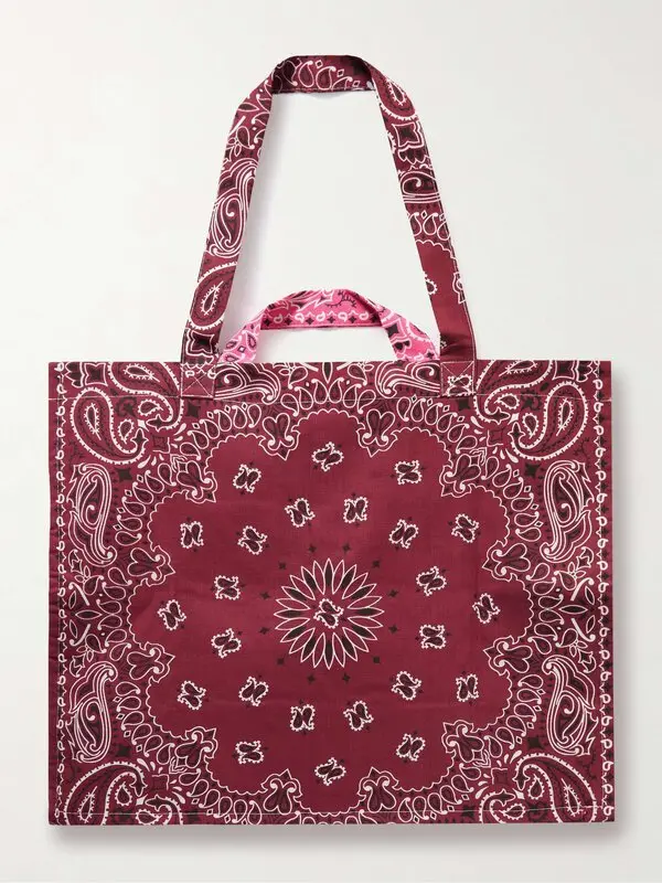 Call It By Your Name Paisley-Print Cotton-Poplin Tote - Pink