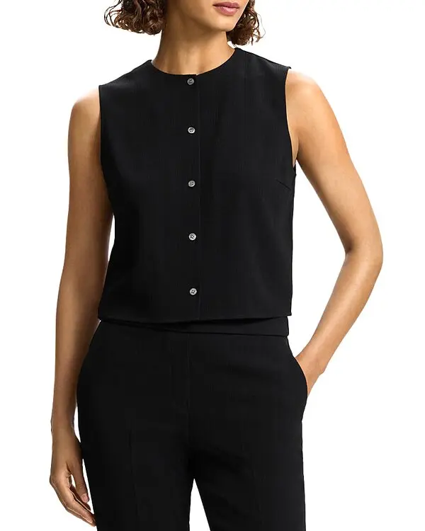 Theory Sleeveless Shell - Black