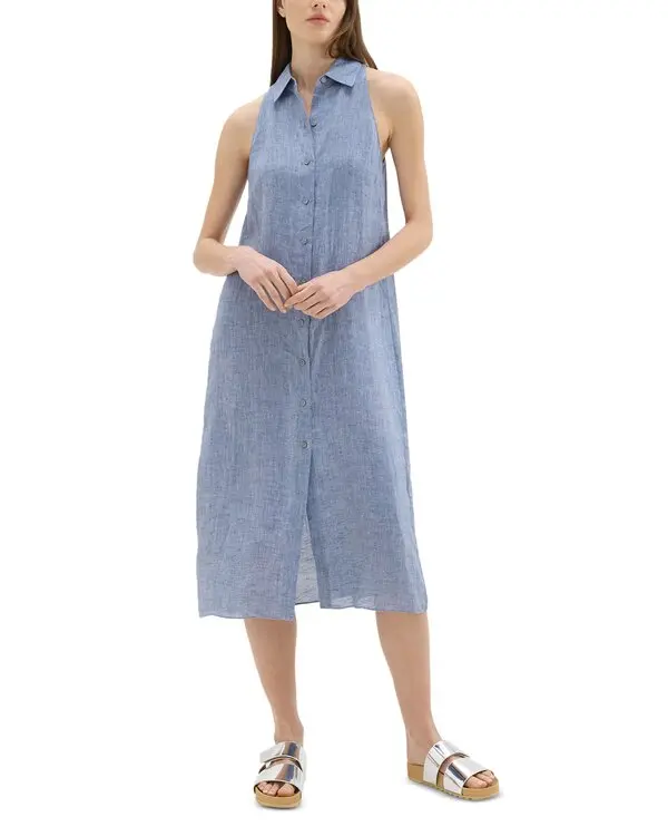 Buy Theory Halter Shirt Dress - Chambray At 70% Off | Editorialist