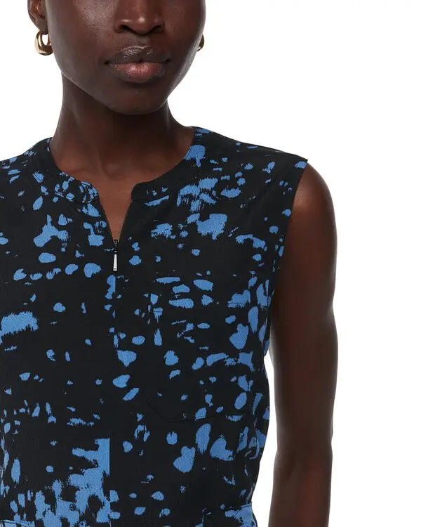 Whistles Smudged Spot Drew Jumpsuit - Black/multi