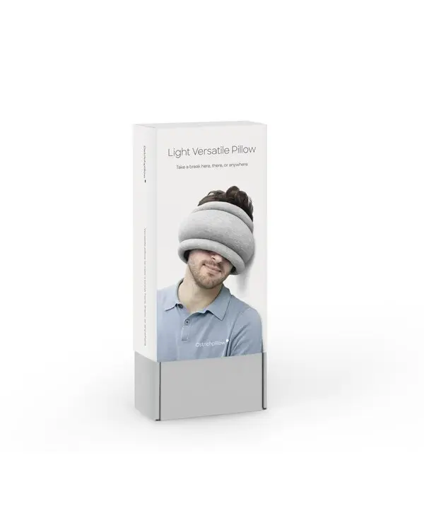 OSTRICHPILLOW Light Versatile Pillow Reversible - Midnight Grey