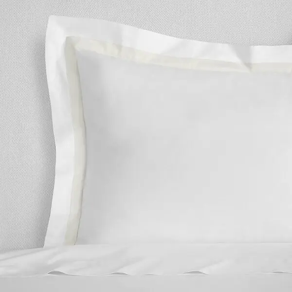 SFERRA Estate Sham, Euro - White/ivory