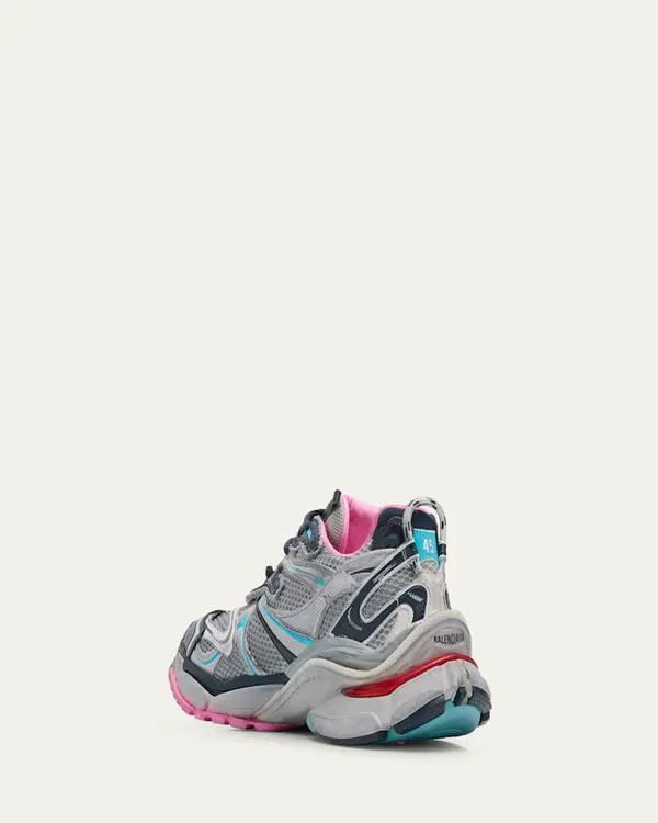 Balenciaga Runner Sneakers Grey/Blue/Pink Editorialist