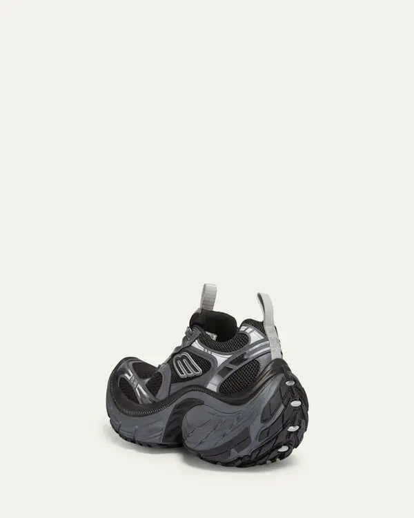 Balenciaga 6xl Mesh Runner Sneakers - Black/grey | Editorialist