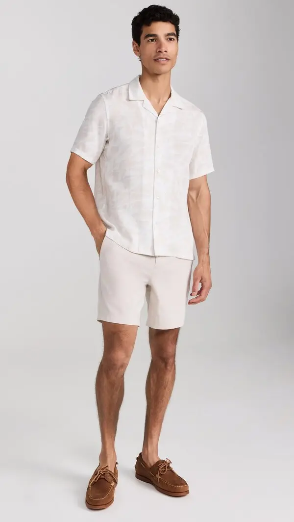 Onia 4-way Stretch Versatility 7" Shorts - Stone