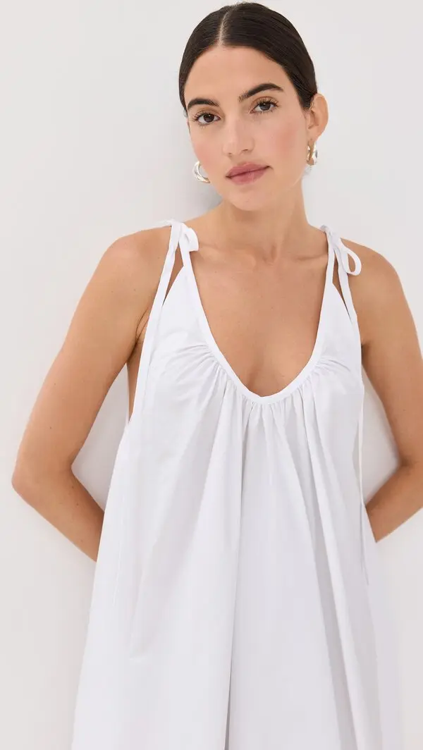 Co Gathered Maxi Dress - White