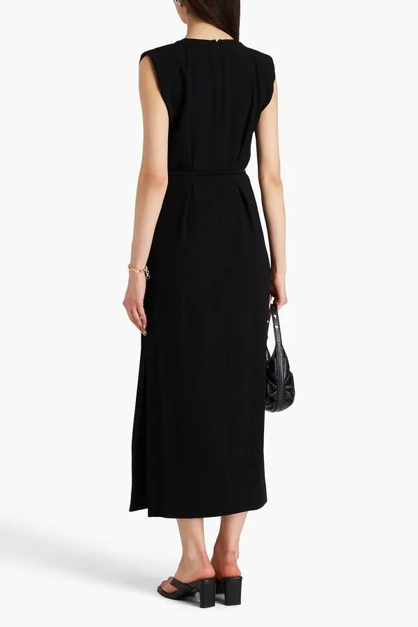 Rag & Bone Harriet Belted Crepe Midi Dress