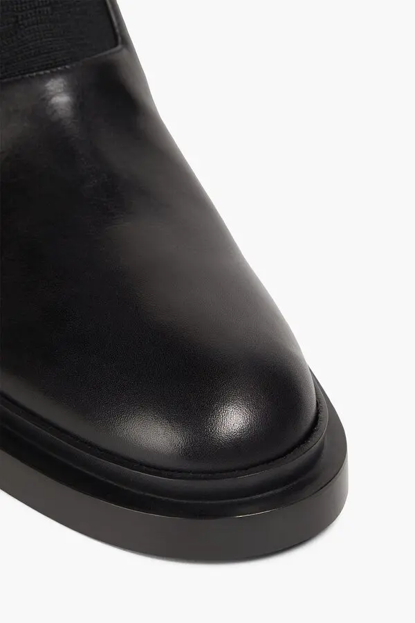 JIL SANDER Leather Chelsea Boots - Black