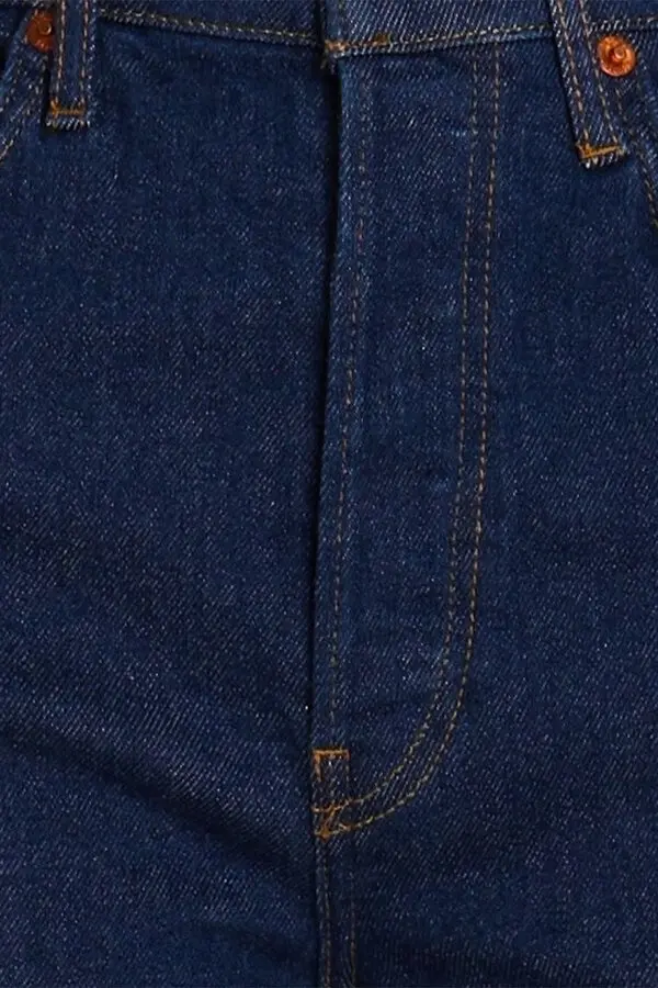 RE/DONE 70s High-rise Wide-leg Jeans - Dark Denim