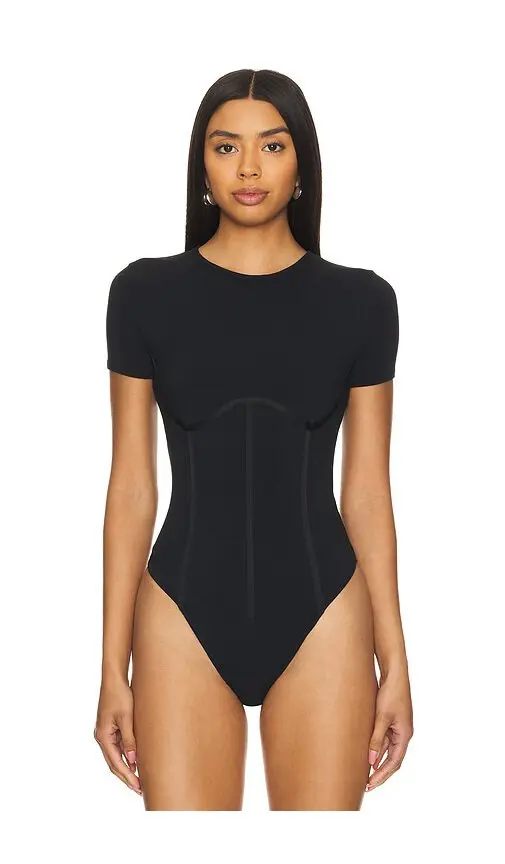 FLEUR DU MAL T-shirt Bodysuit - Black