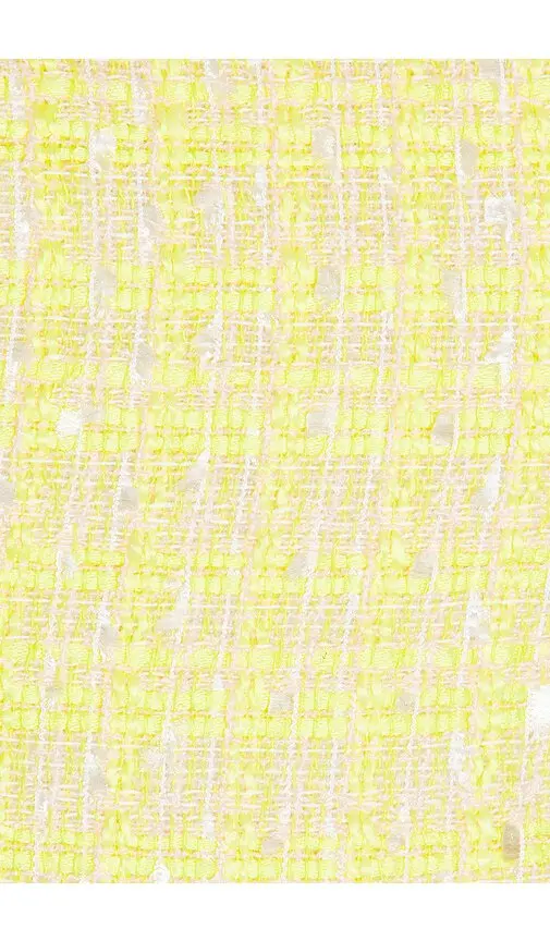Amanda Uprichard Fae Skirt Overlay Romper - Yellow Tweed
