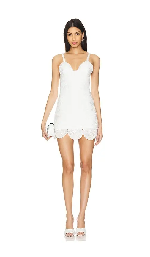 SIMONMILLER Beep Beep Mini Dress - Pearl