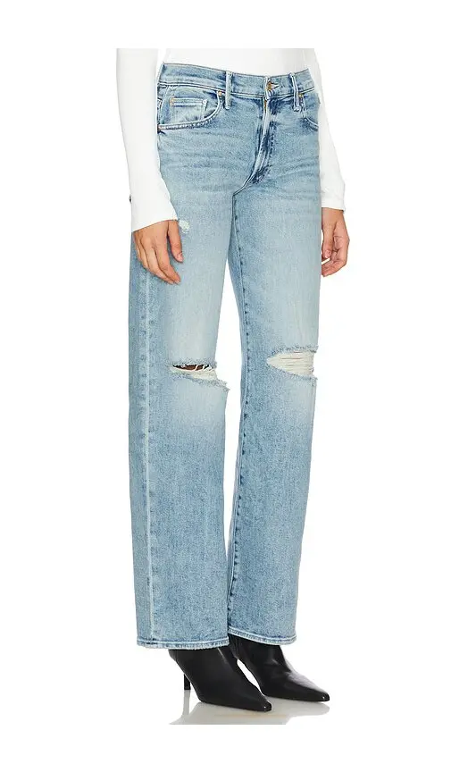 MOTHER The Mid Rise Maven Sneak Jeans - Peak-a-boo