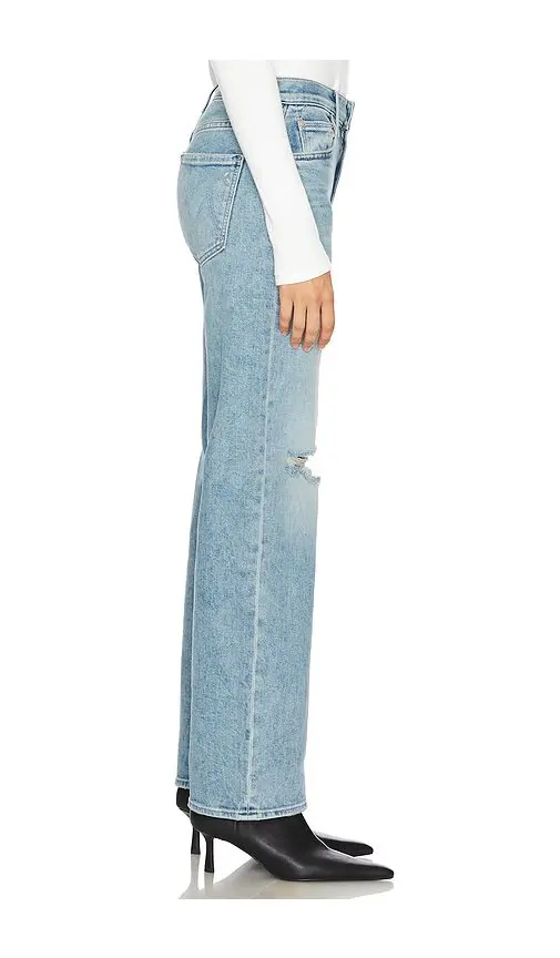 MOTHER The Mid Rise Maven Sneak Jeans - Peak-a-boo