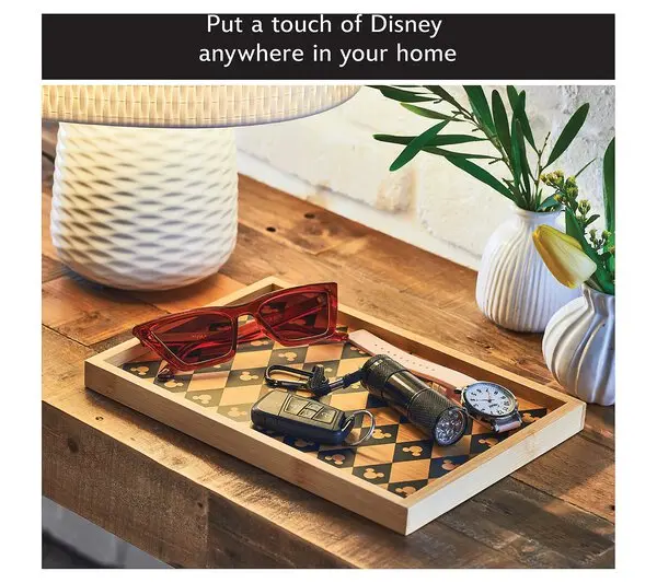 Disney Home Monochrome Small Serving Tray, Bamb Oo