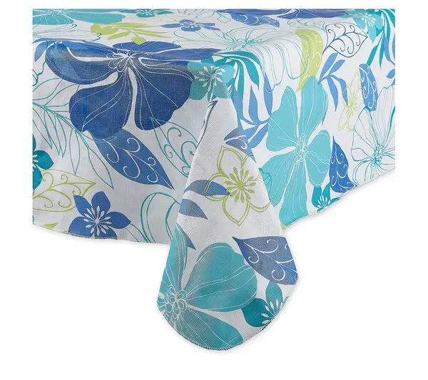 DESIGN IMPORTS Tropical Bahama Vinyl Tablecloth 60x84 - One-color