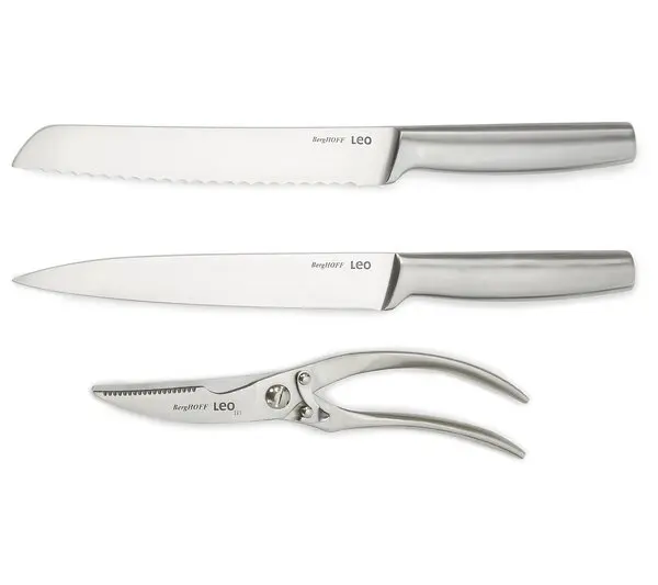 BERGHOFF Legacy 3-peice Stainless Steel Cutlery Set - Silver