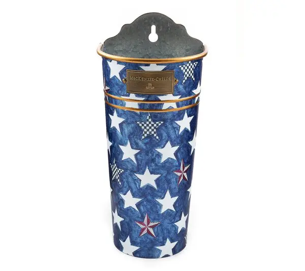 MACKENZIE-CHILDS Royal Star Wall Bucket