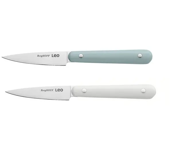 BERGHOFF Slate & Spirit Stainless Steel 2pc Par Ng Knife Set - Silver