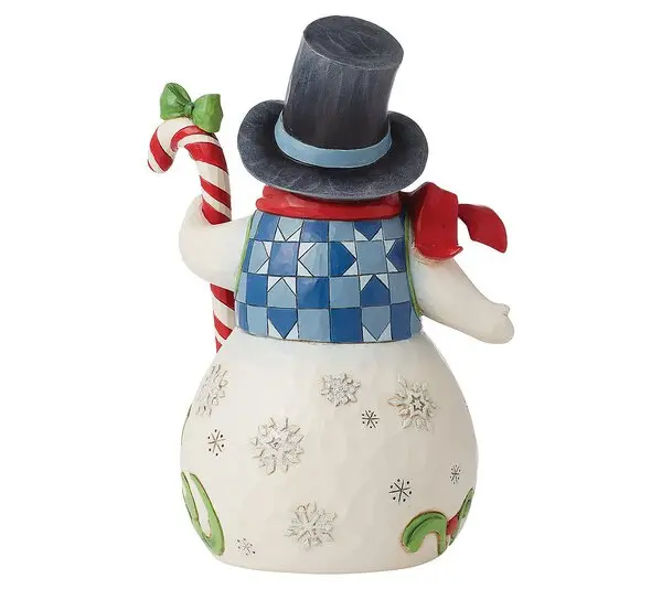 JIM SHORE Snowman With Candy Hallmark Figurine