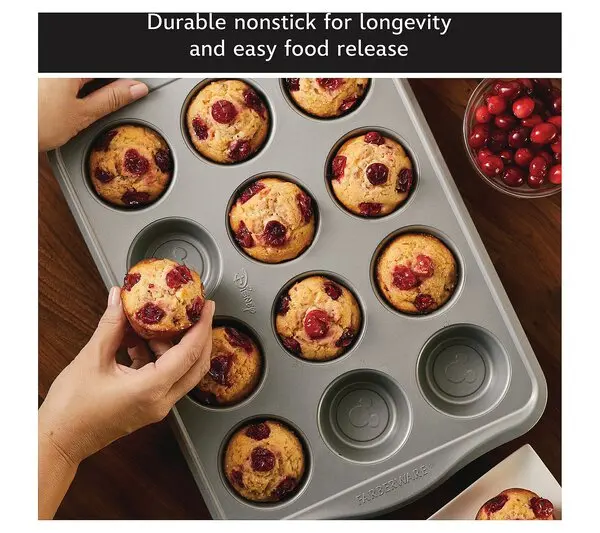 FARBERWARE Disney Bake With Mickey 12-cup Nonst Ick Muffin Pan