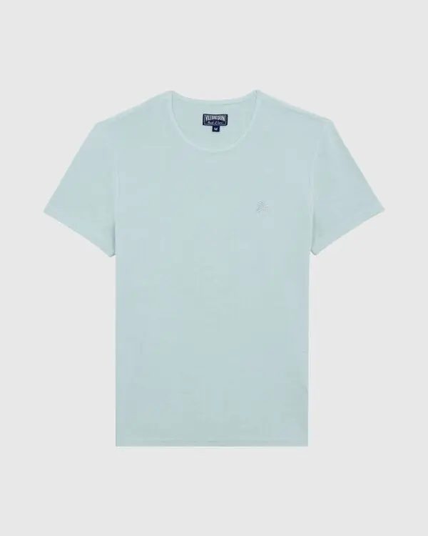 Vilebrequin Terry Tshirt Solid Tee Shirt Tiramisu - Blue