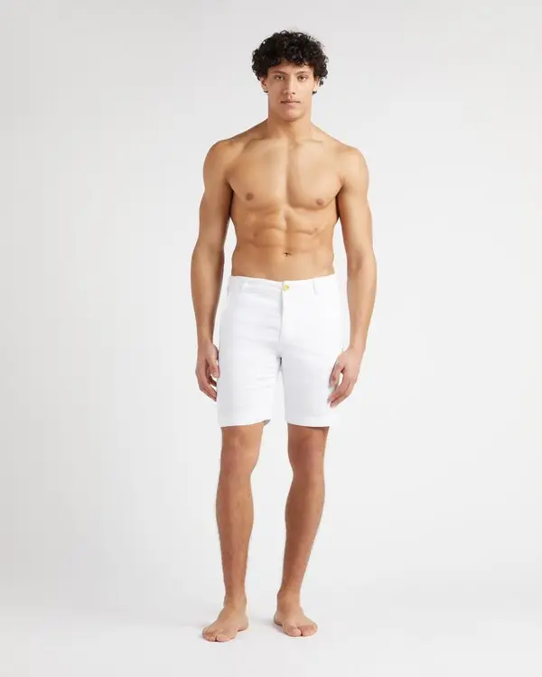 Vilebrequin Tencel Satin Bermuda Shorts - White