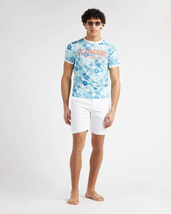 Vilebrequin Tencel Satin Bermuda Shorts - White