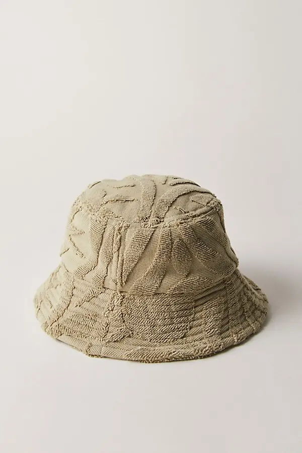 Soleil Soleil Solei Solei Sundown Terry Bucket Hat In Sage  display picture 2