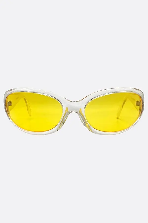 GIANT VINTAGE SUNGLASSES Yolked Night-driver Sunglasses - Crystal/yellow