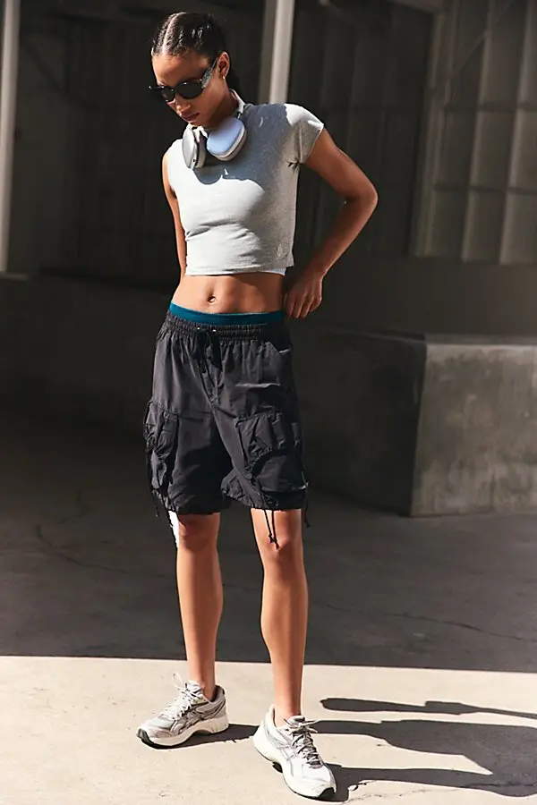 Free People In A Cinch Shorts - Black