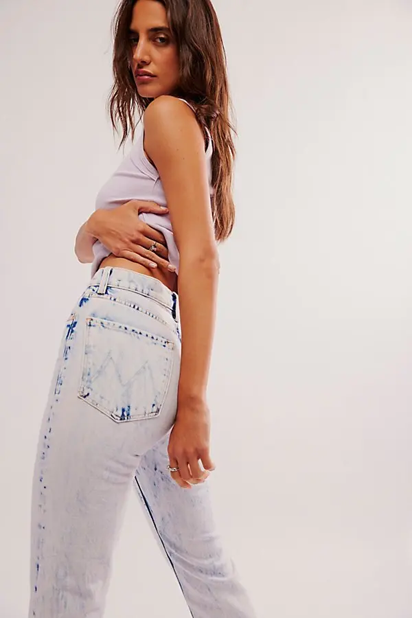 MOTHER High-rise Rider Ankle Jeans