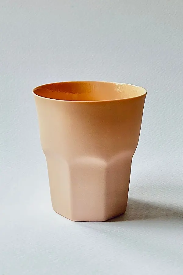 KAASE ATELIER Handmade Porcelain Regular Coffee Mug - Orange