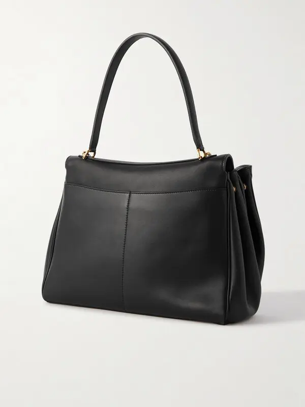 Balenciaga Rodeo Leather Shoulder Bag - Black