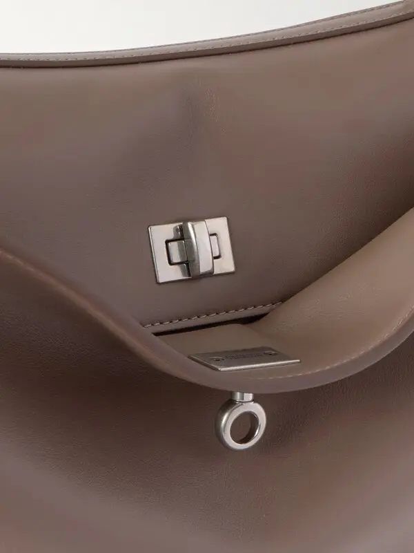 Balenciaga Rodeo Leather Shoulder Bag - Gray