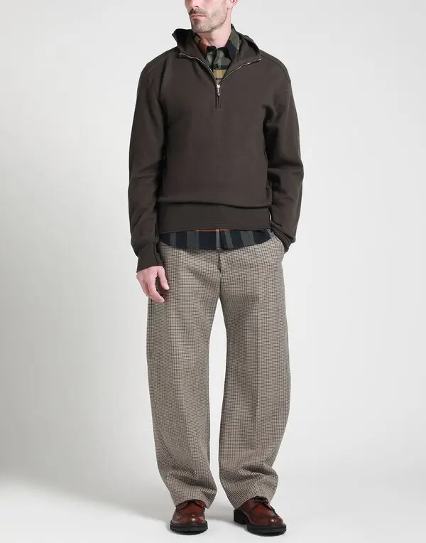 Burberry Sweater In Dark Wool - Brown