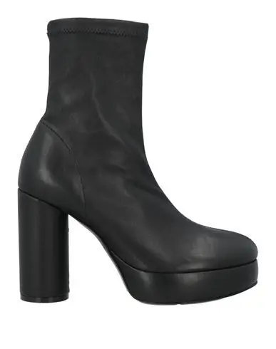 VIC MATIE Leather Ankle Boots With Geometric Heel