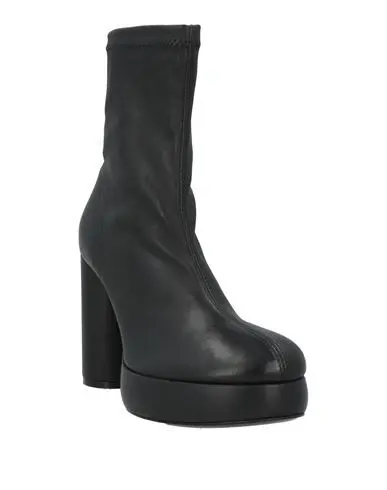 VIC MATIE Leather Ankle Boots With Geometric Heel