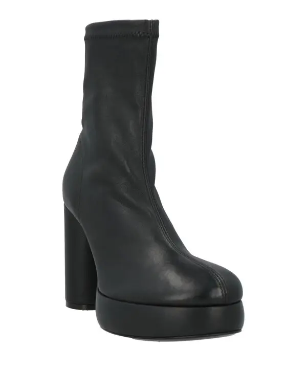 VIC MATIE Leather Ankle Boots With Geometric Heel