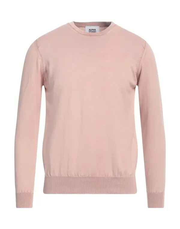Alpha Studio Cotton Knit Sweater - Pink