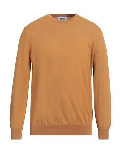 Alpha Studio Cotton Knit Sweater - Yellow