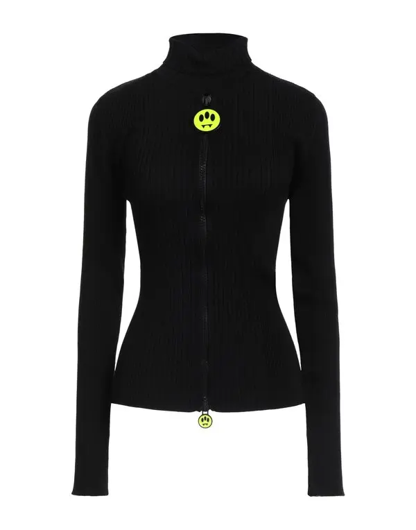 BARROW Ribbed-knit Turtleneck Top - Black