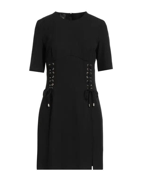 Pinko Mini Dress In Crepe With Appliqués