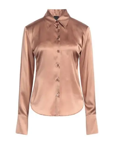 Pinko Satin Button Down Shirt - Brown