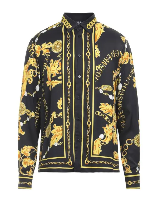 Versace Shirt Size Viscose In Black - 84% Off | Editorialist