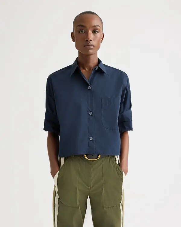 TWP Next Ex Cotton Shirt - Midnight