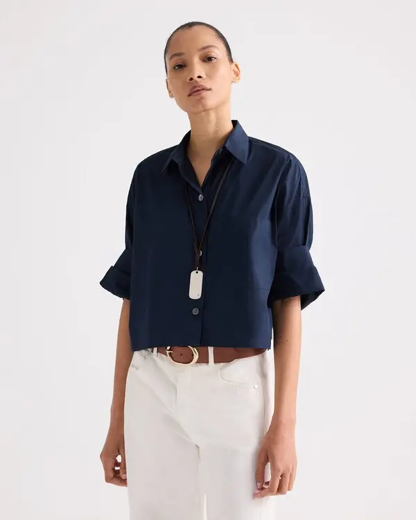 TWP Next Ex Cotton Shirt - Midnight